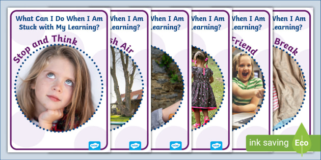 What can I do if I am stuck? Poster Set (teacher made)