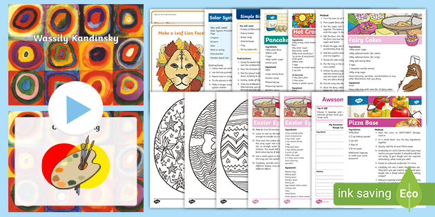 Recipes & Craft Activities Pack 3