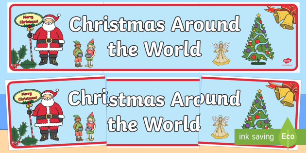 Australia Christmas Around The World Display Banner