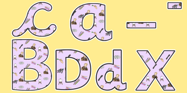 LS Lowry Themed Display Lettering