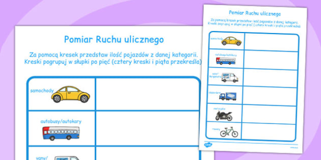 Pomiar ruchu drogowego po polsku