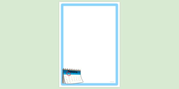 FREE! - Simple Blank Days of the Week Page Border | Twinkl