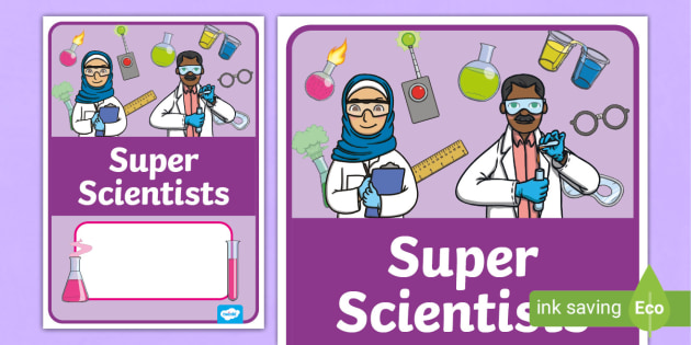 👉 Super Scientists Topic Book Cover (teacher made)