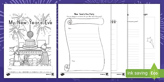New Year's Eve Activity Booklet (teacher made)