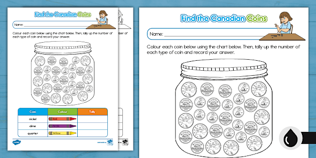 Counting Nickels Worksheet - Math Resources - Twinkl Canada