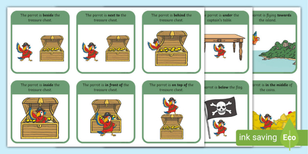 👉 Pirate Prepositions Positional Language Cards