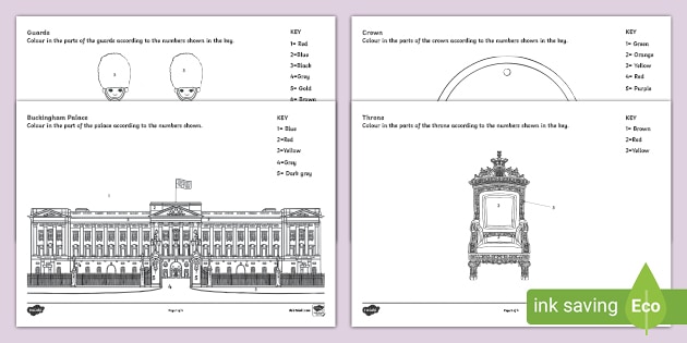 Royal Family Colour By Numbers (teacher made)