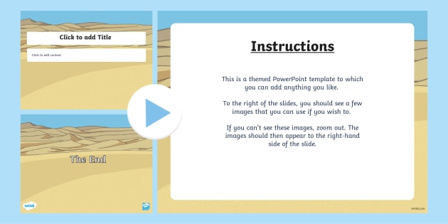 FREE! - Editable Desert Theme PowerPoint Templates
