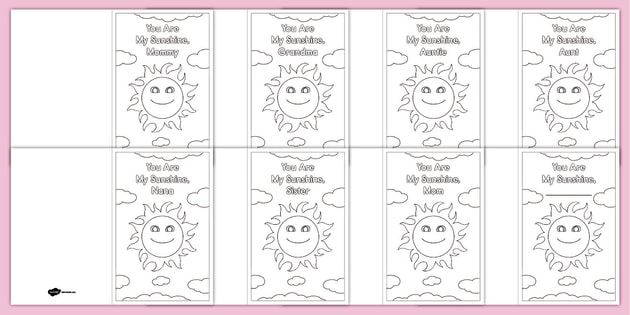 Inclusive Mother's Day Coloring Cards (teacher made)