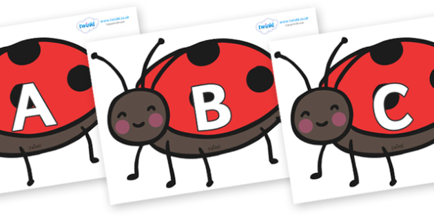 A-Z Alphabet on Ladybirds (teacher made)
