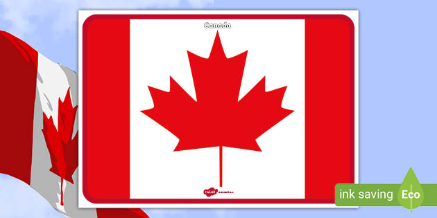 Canada Flag Black and White | Display Resources