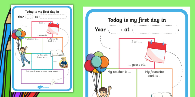 Back to School Feelings Worksheet (teacher made)