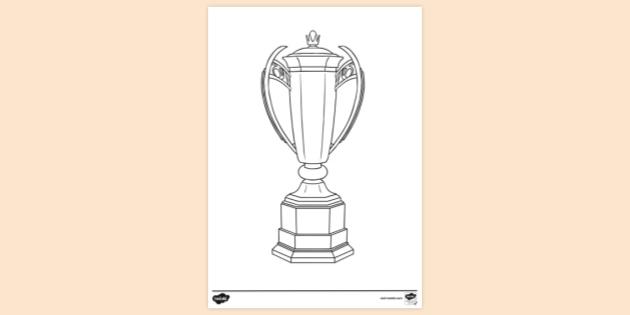 FREE! - Six Nations Trophy Colouring Page Colouring | Colouring Sheet