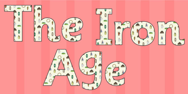 The Iron Age Display Lettering