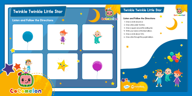 FREE CoComelon: Twinkle Twinkle Little Star Listen and Follow the ...