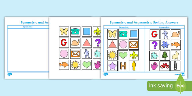 Symmetric and Asymmetric Activity - Primary Resource