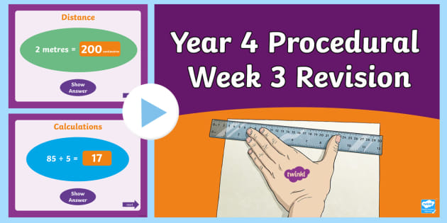 Year 4 Procedural Week 3 Revision PowerPoint (teacher made)