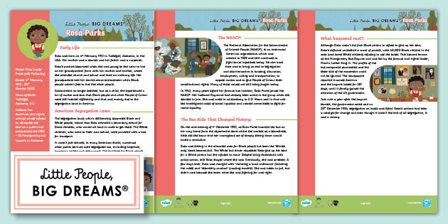 Rosa Parks Activities | twinkl.co.uk