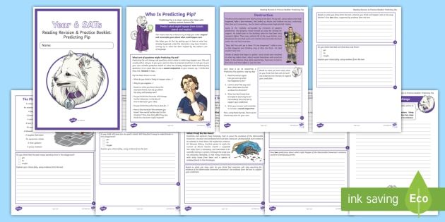 Year 6 Reading Revision & Practice Predicting Pip Booklet