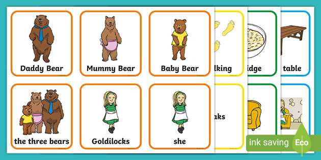 Goldilocks and The Three Bears Topic Colourful Semantics