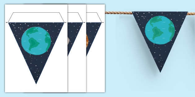 World Space Week Display Bunting- space, bunting, display bunting