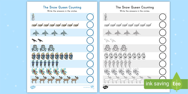 The Snow Queen Story Counting Activity (Teacher-Made)