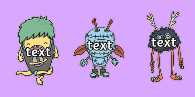 👉 Editable Monster Signs (teacher made)