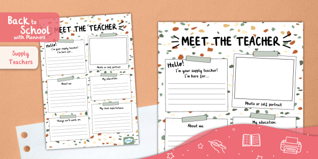 * NEW * Meet the Teacher | Back to School for Supply Teachers | Spotty Boho