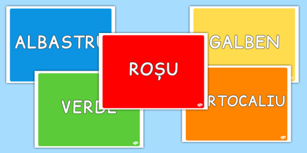 Culorile principale - Pachet cu planșe (teacher made)