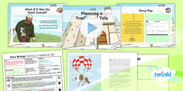 Plants: Jack and the Beanstalk: Story Writing 2 Y3 Lesson Pack