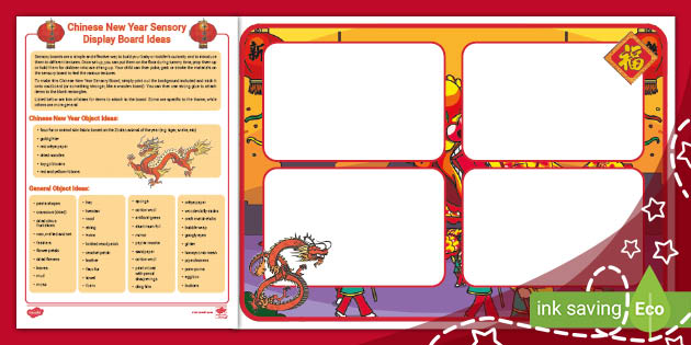 Chinese New Year Sensory Board - Chinese New Year - Parents