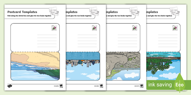 Post Office Post Card Templates