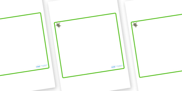 Turtle Themed Editable Classroom Area Display Sign - Themed Classroom Area