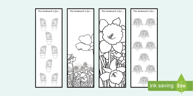 FREE! - Plant Bookmarks to Colour – Twinkl Resources