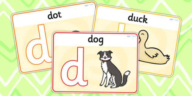 Initial d Sound Playdough Mats (teacher made)