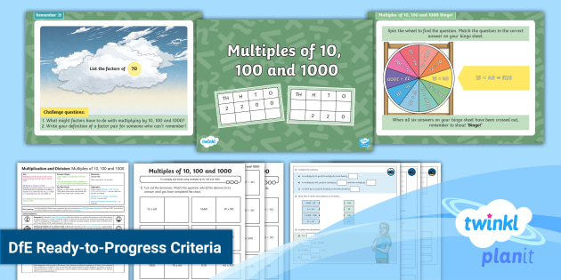 👉 Multiples of 10, 100 and 1000 Year 5 Maths Mastery