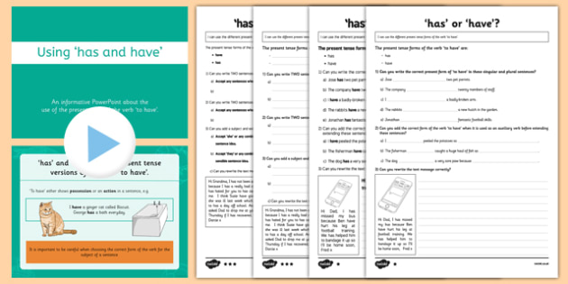 Has or Have? Resource Pack