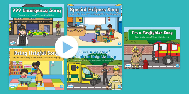 People Who Help Us Songs and Rhymes PowerPoints Pack