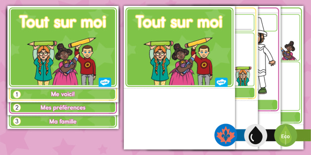 Back-to-School All About Me Flip Book French (teacher made)