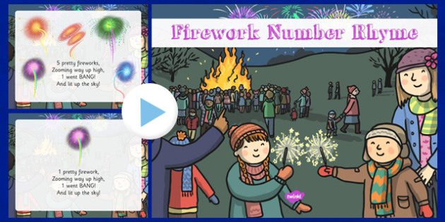 Fireworks Number Rhyme PowerPoint