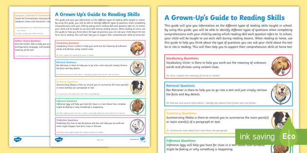 Guide to Reading Skills Parent and Carer Information Sheet