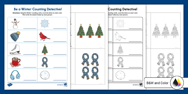 Winter Worksheets Kindergarten | twinkl.com