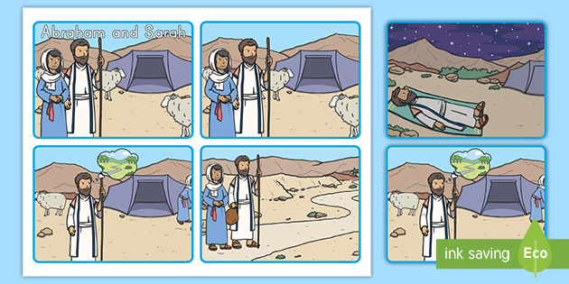 Abraham and Sarah Sequencing Cards (creat de profesori)