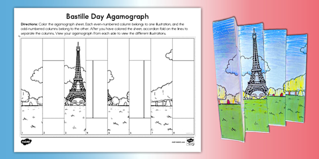 Bastille Day Coloring Pages Celebrate Bastille Day Coloring Page For