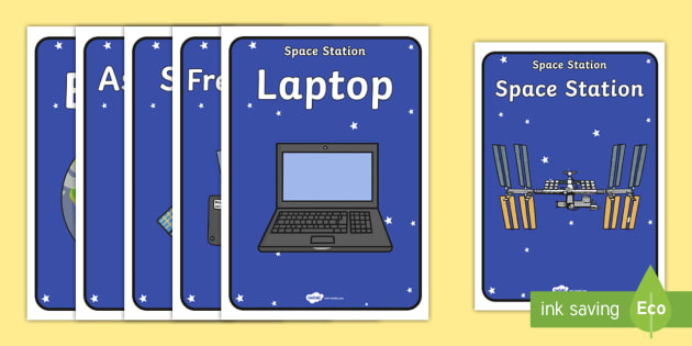 Space Station Dramatic Play Posters - Space Station Role Play Posters