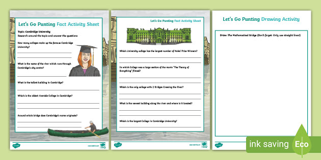 FREE! - Let's Go Punting Fact Activity Sheets - Resources - Twinkl