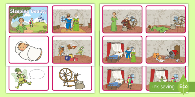 Sleeping Beauty Story Sequencing Cards (teacher made)