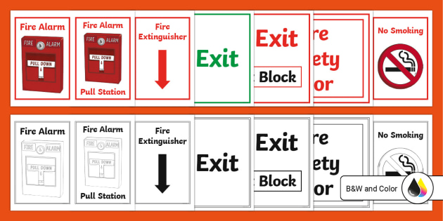 Fire Safety Posters (teacher made)