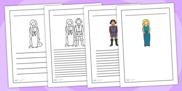 Rapunzel Writing Frames (teacher made)