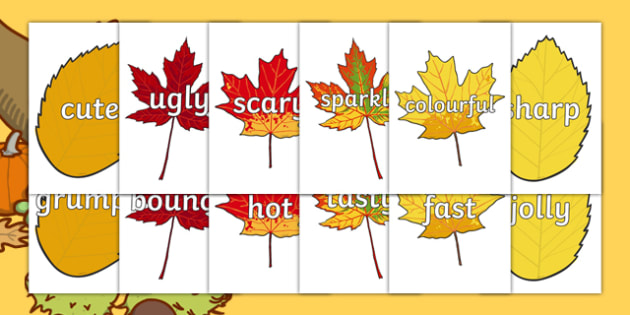 Autumn Leaves Display Wow Words Display Classroom autumn-leaves-display-wow-words-display-classroom